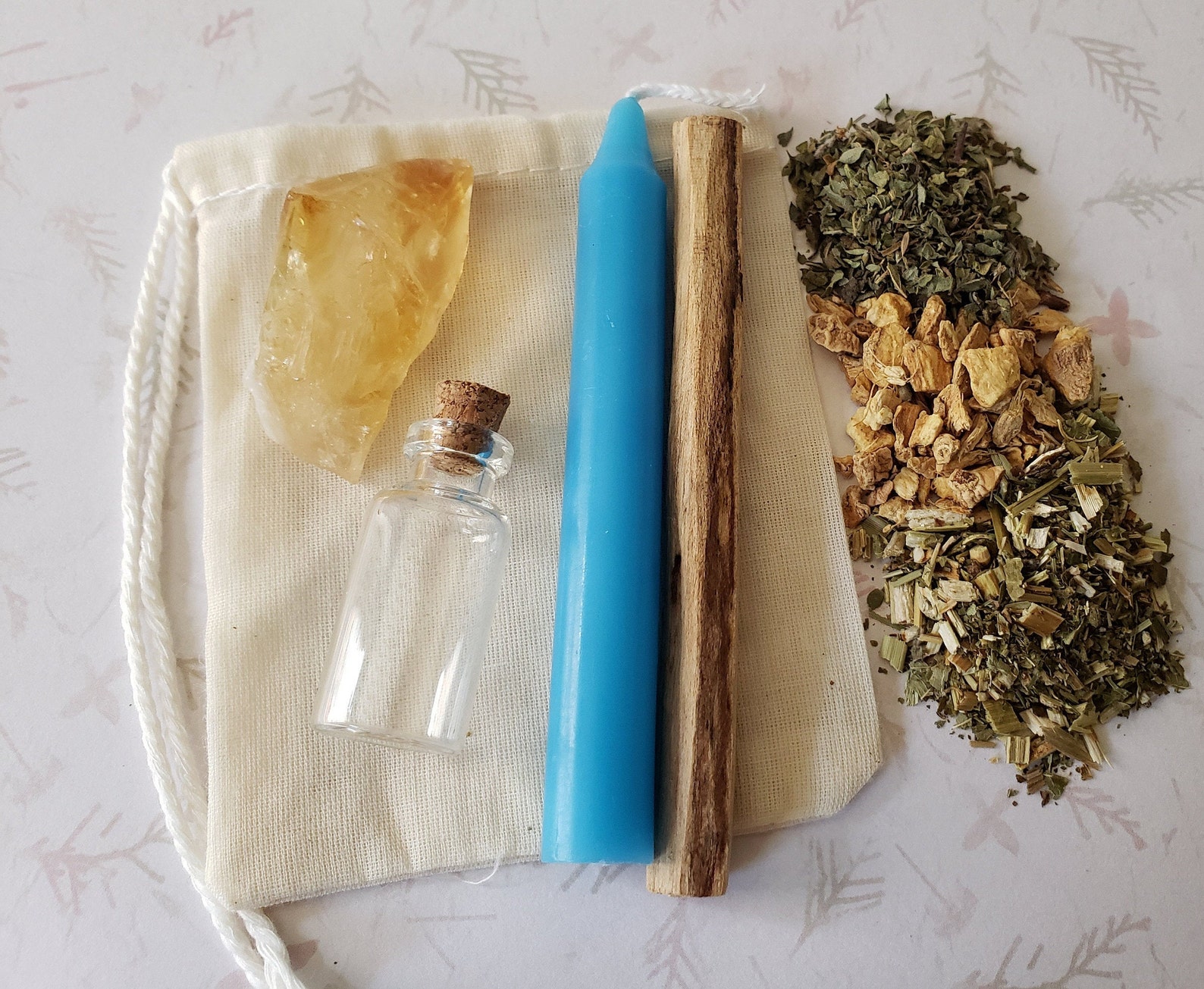 Good Vibes Positive Energy Spell Pouch Charm Kit Spell - Etsy