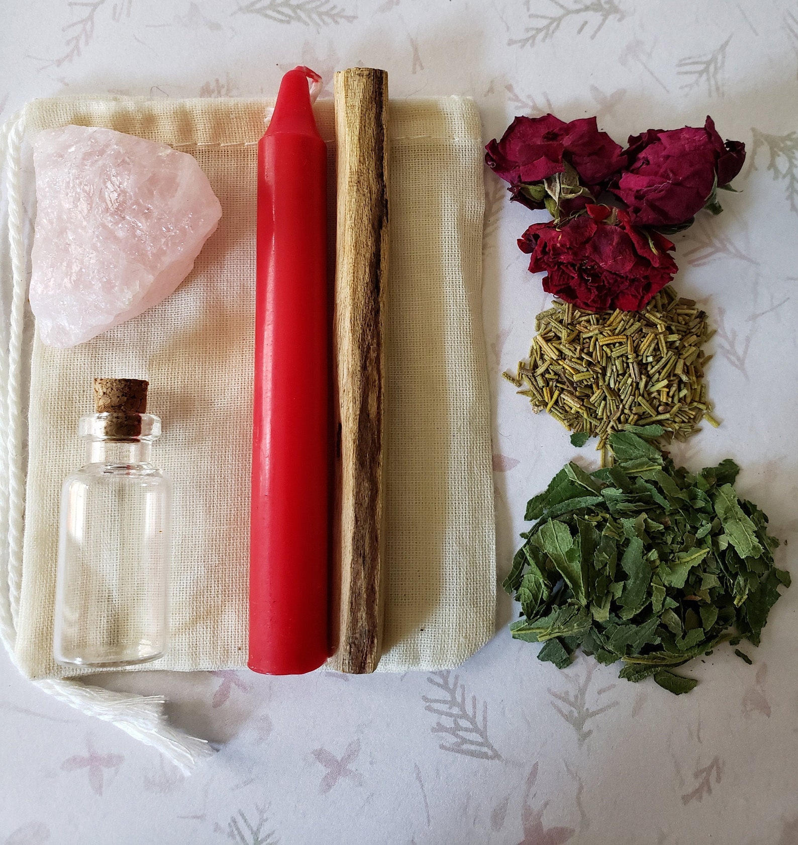 Self-love Spell Pouch Charm Kit Includes Spell Bottle - Etsy