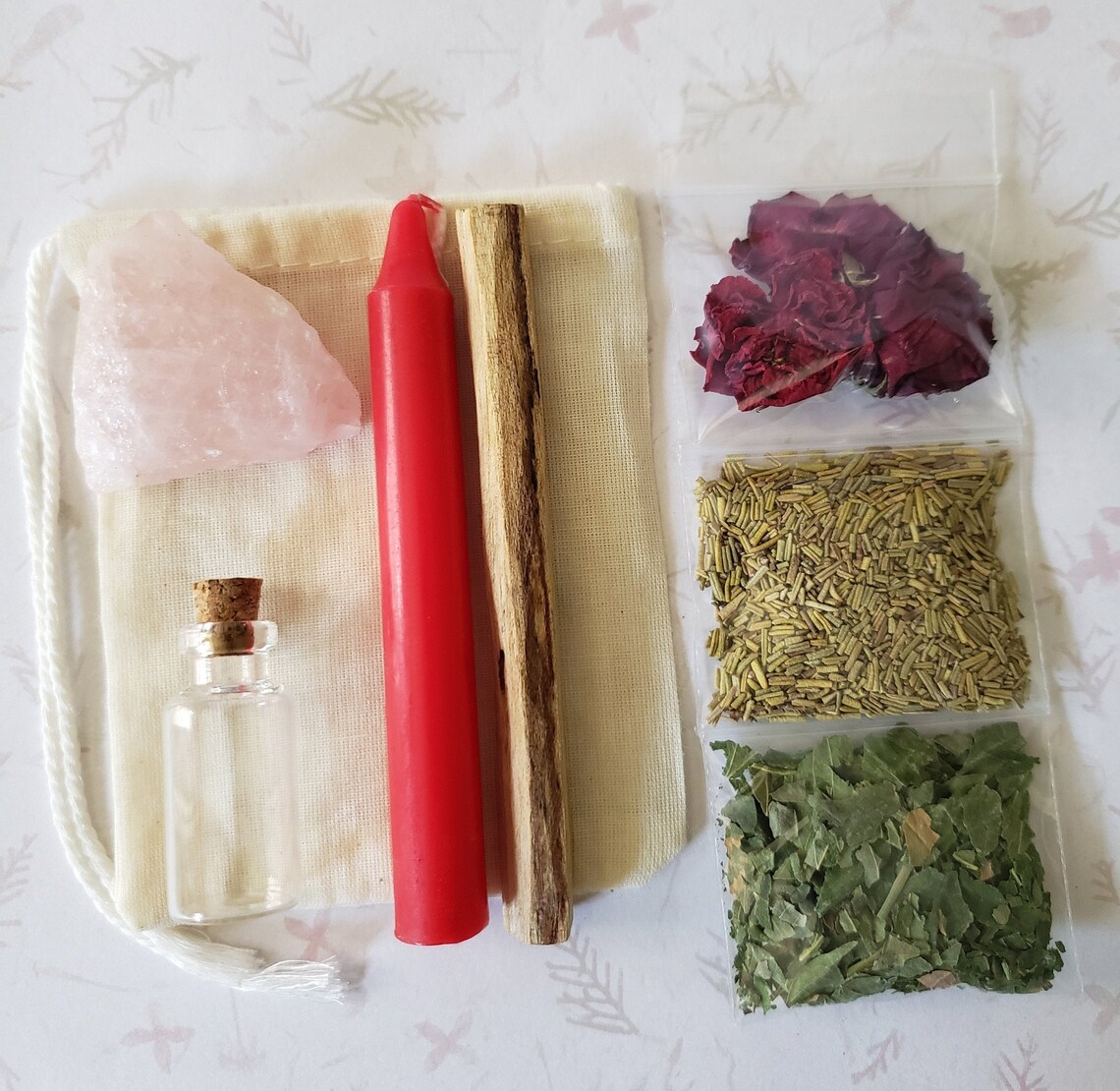 Self-love Spell Pouch Charm Kit Includes Spell Bottle - Etsy