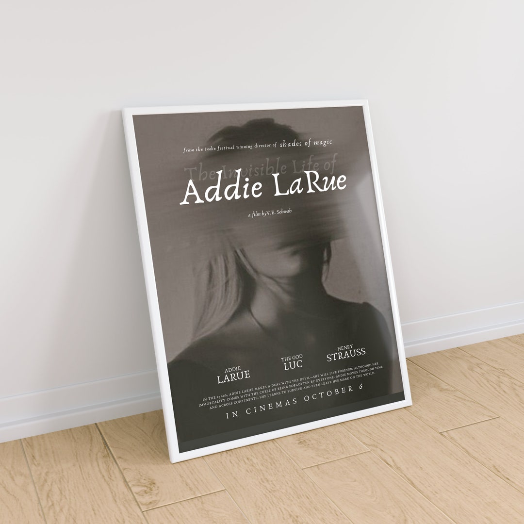 The Invisible Life of Addie Larue Art Print Books as Movie Poster ...