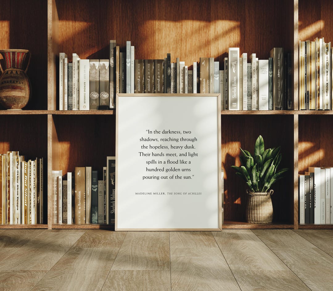 The Song of Achilles Quote Art Print | TSOA Book Quote | Madeline ...