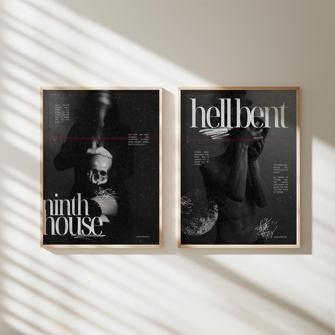 Ninth House Hell Bent Art Print | Set of 2 Posters | Dark Academia ...