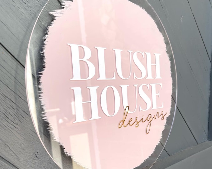 CUSTOM ACRYLIC SIGN, Round Acrylic Sign, Circle Sign, Logo Signage ...