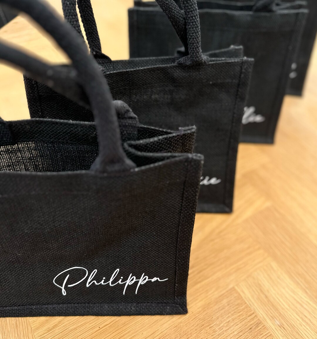 Personalised Mini Tote Bag, Hen Do Bags, Personalised Gift, Bridesmaid ...