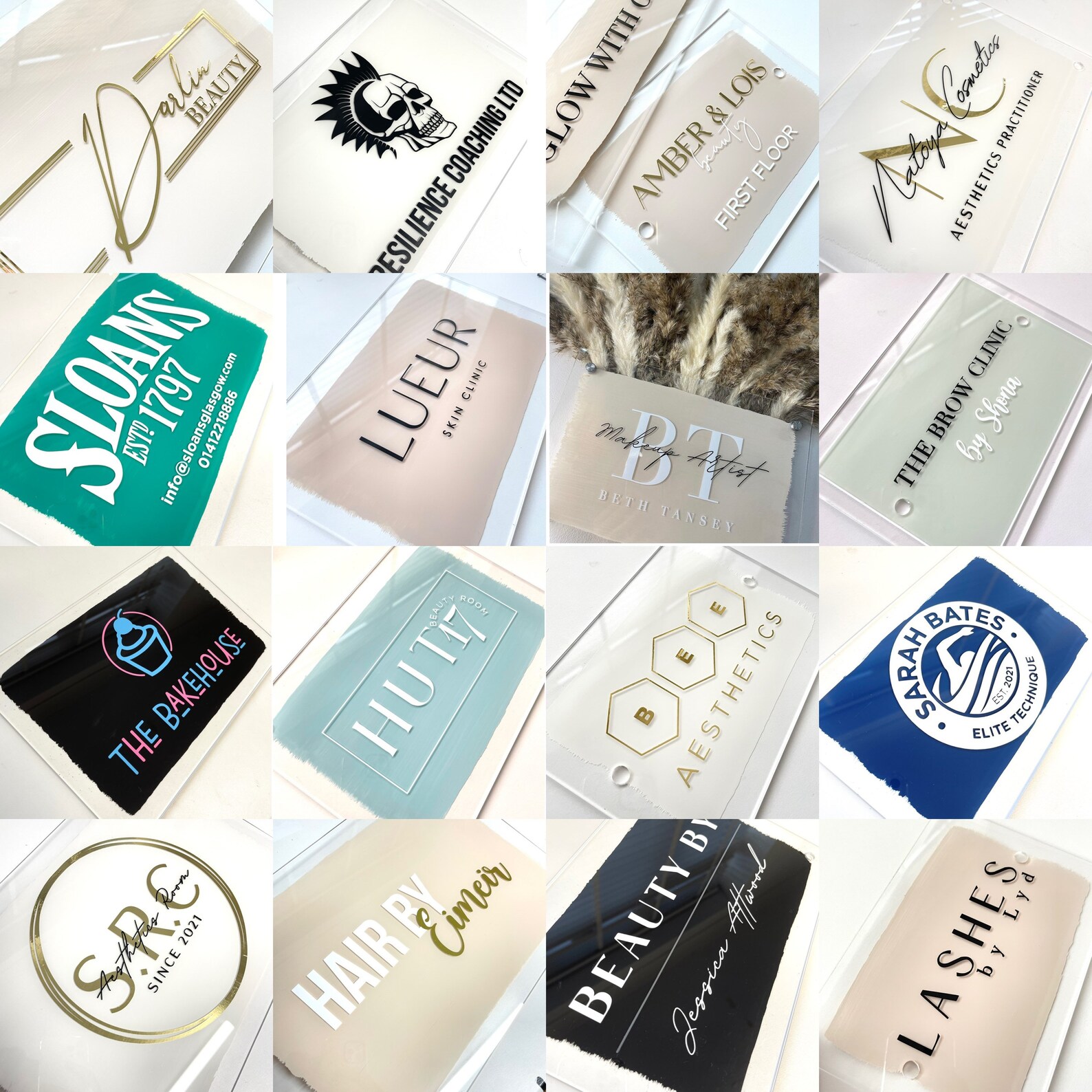 CUSTOM ACRYLIC SIGNS Personalised Acrylic Signs Salon Signs - Etsy UK