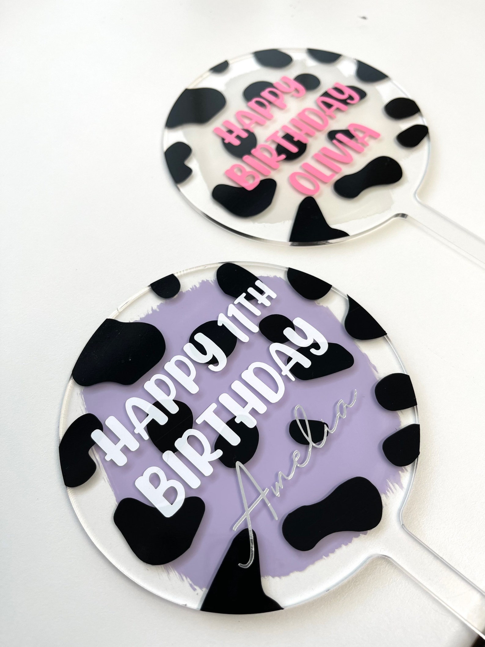 ACRYLIC CAKE TOPPERS Personalised Cake Topper Birthday Cake | Etsy