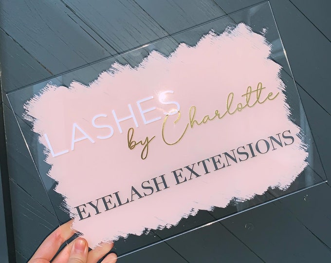 CUSTOM ACRYLIC SIGNS Personalised Acrylic Signs Salon Signs | Etsy UK