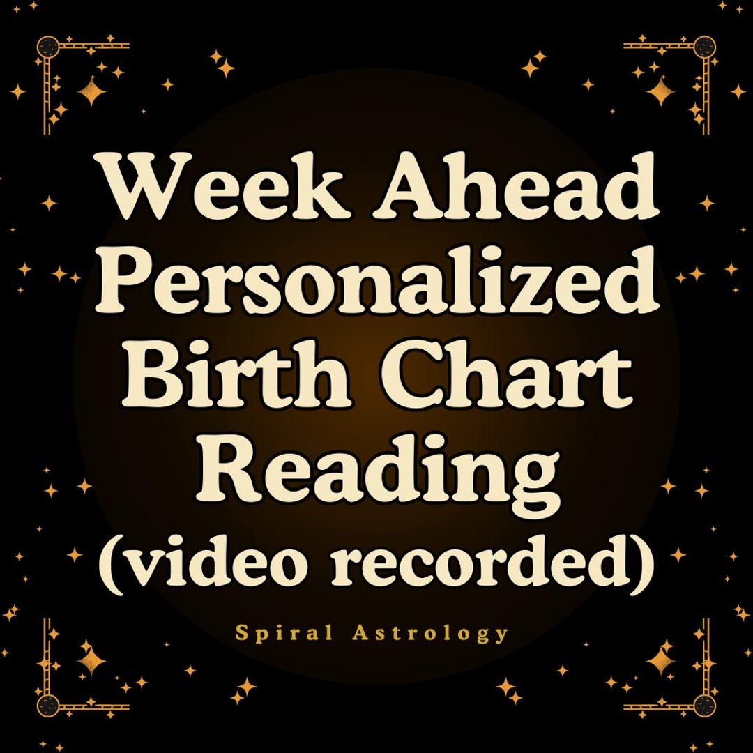 Personalized Week Ahead: Transits Birth Chart Reading - Etsy