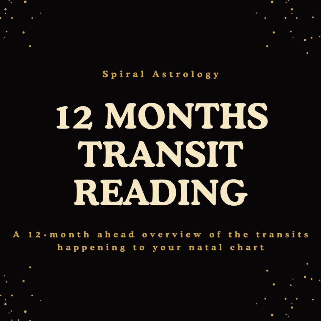 12 Months Transit Birth Chart Reading - Etsy