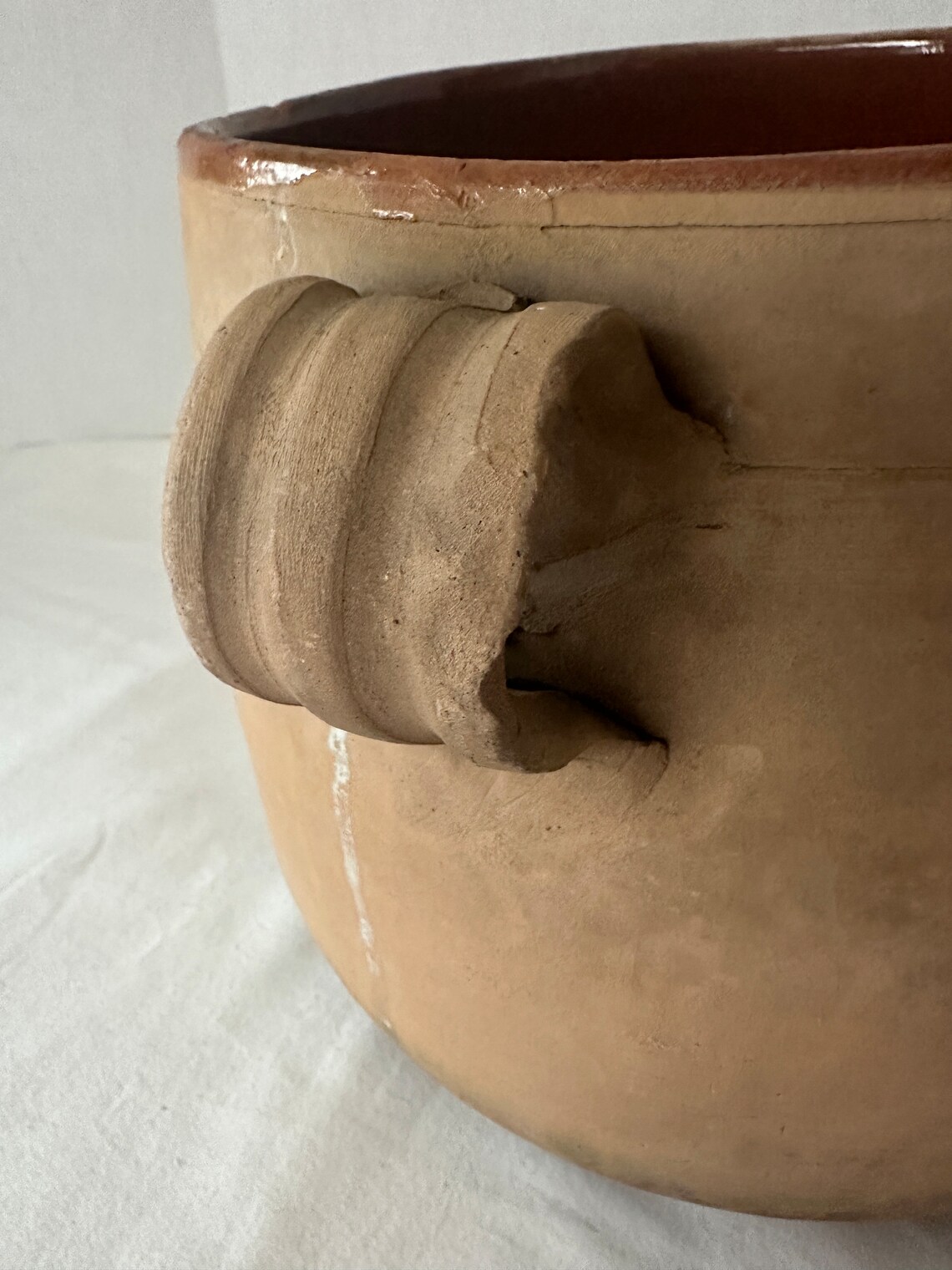 Antique French Country Stoneware Cooking Pot, Circa 1920's. Marked ...