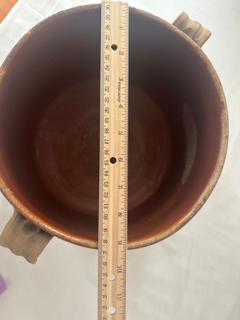 Antique French Country Stoneware Cooking Pot, Circa 1920's. Marked ...