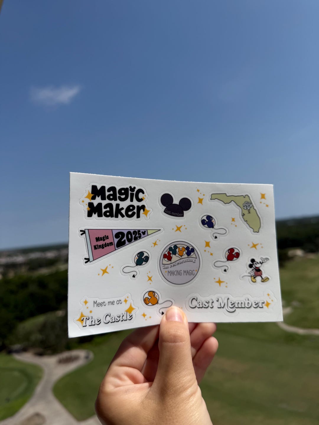 Magic Kingdom Cast Member Sticker Sheet - Etsy
