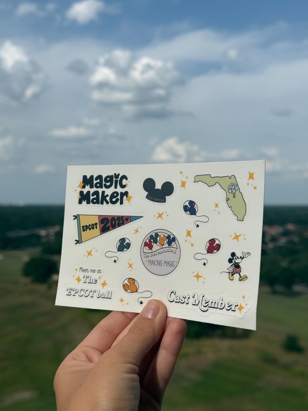 EPCOT Cast Member Sticker Sheet - Etsy