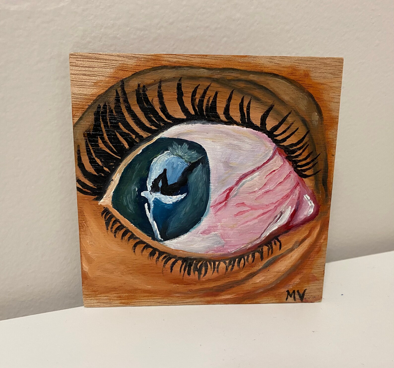Gleam Painting | Eye Acrylic Painting on Canvas | Gloss Eye Painting ...
