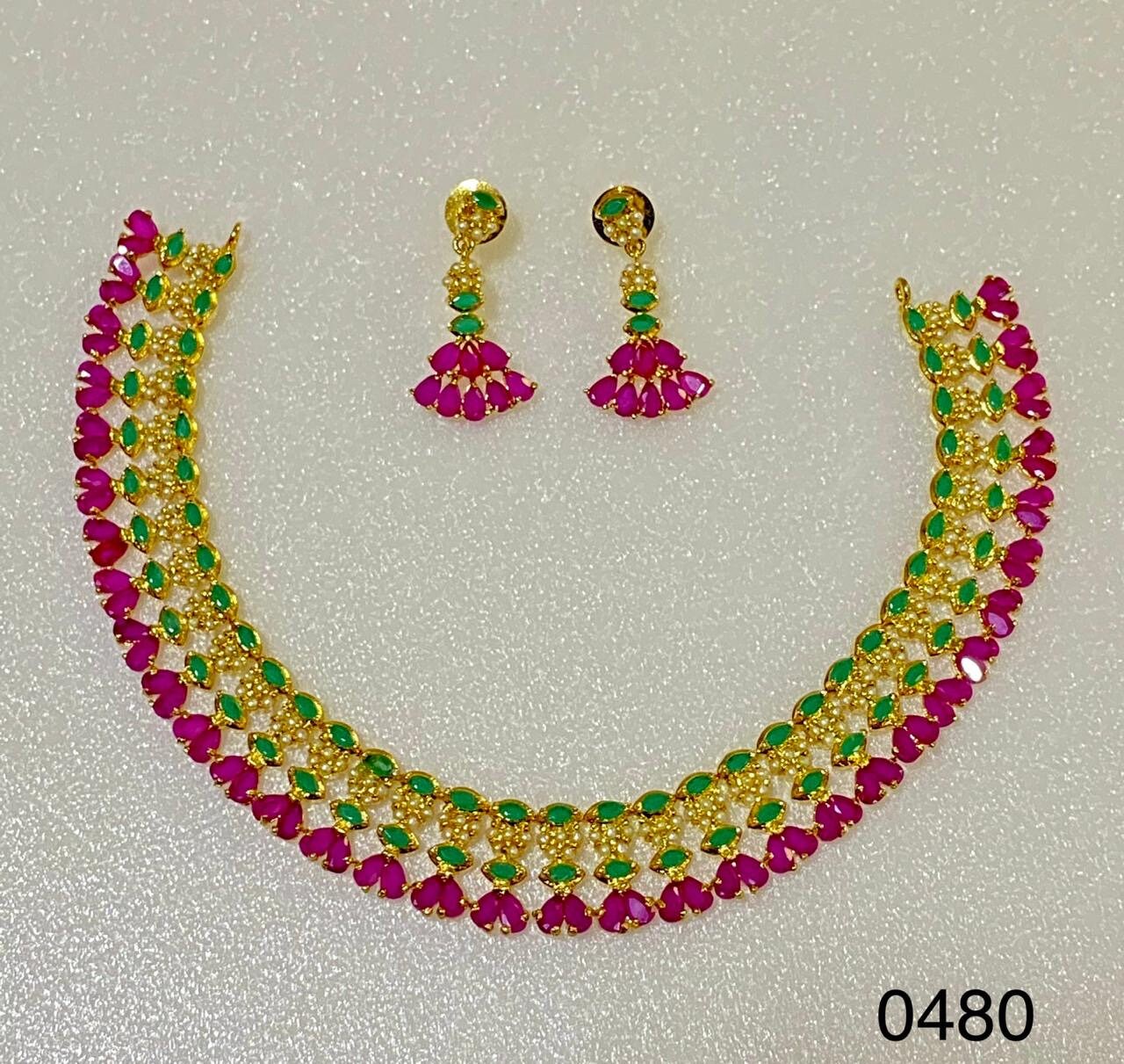 Ruby Gold Necklace, Gold Indian Necklace, Indian Jewellery, Moti ...