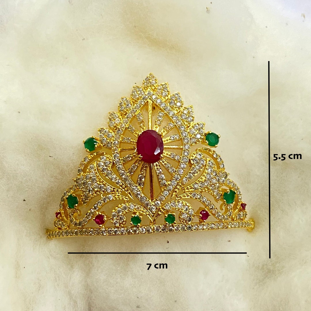 Mukut for Krishna, Laddu Gopal Mukut, God Crown Jewellery, Krishna ...