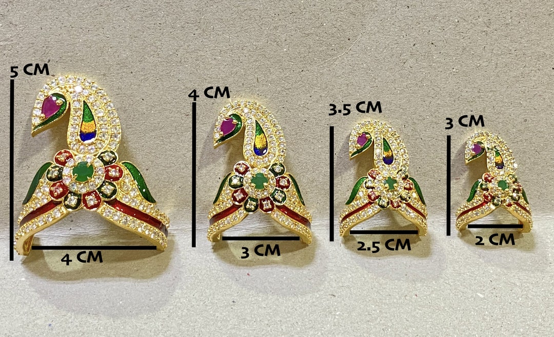 Laddu Gopal Mukut, Krishna Mukut, Shri Krishna Pagdi/turban/crown ...