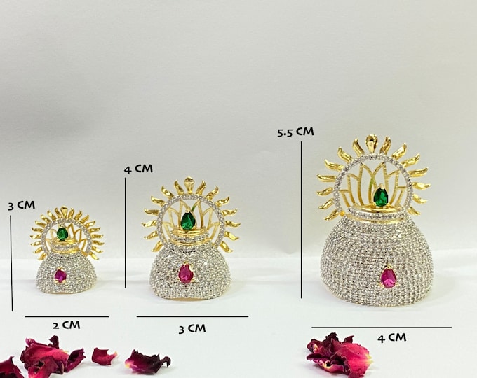 Mukut for God Goddesses | Laddu Gopal Mukut | Ornament | Krishna Mukut ...