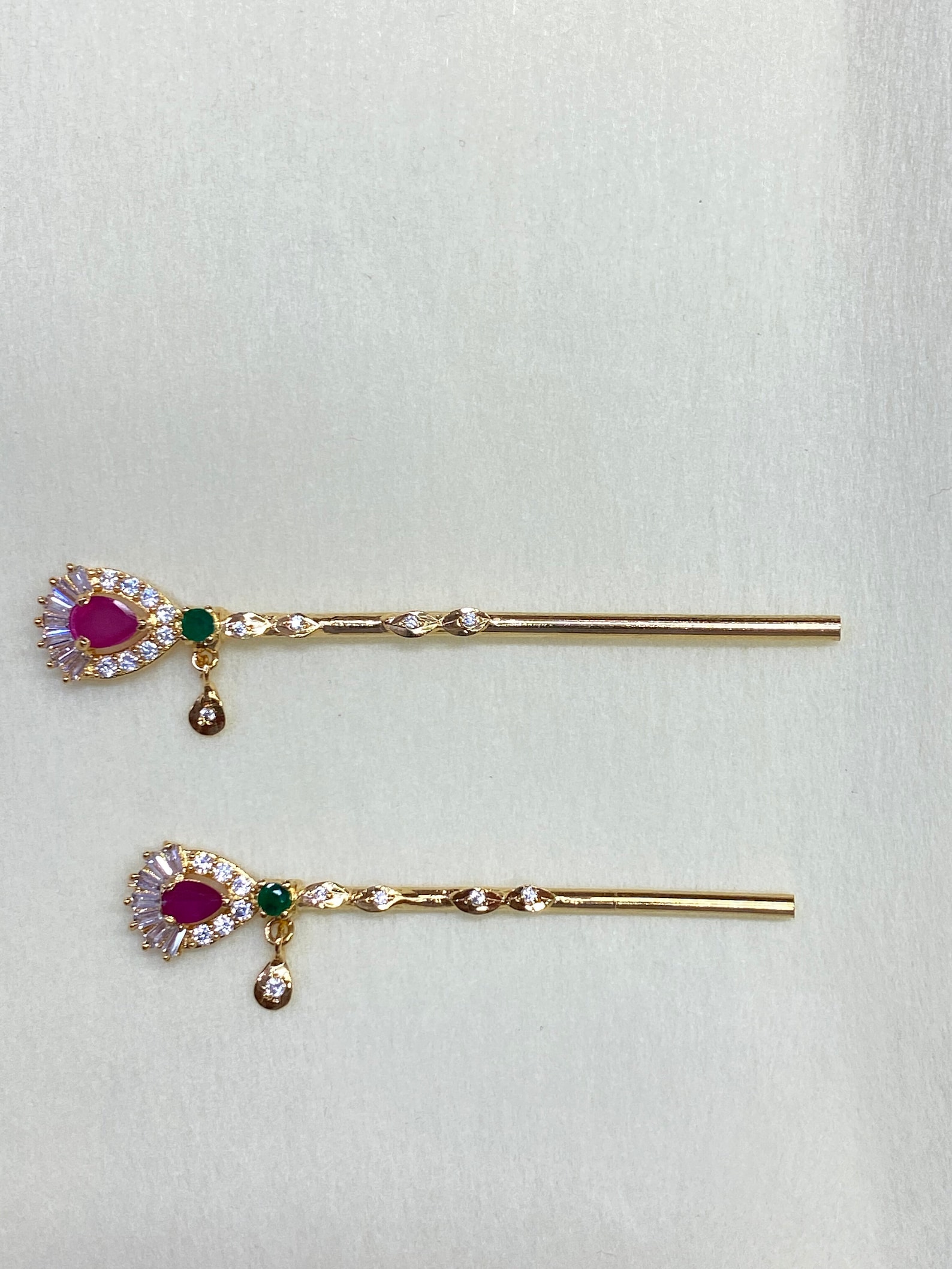 22k Gold Plated Krishna Flute: Laddu Gopal Bansuri With CZ Stones - Etsy