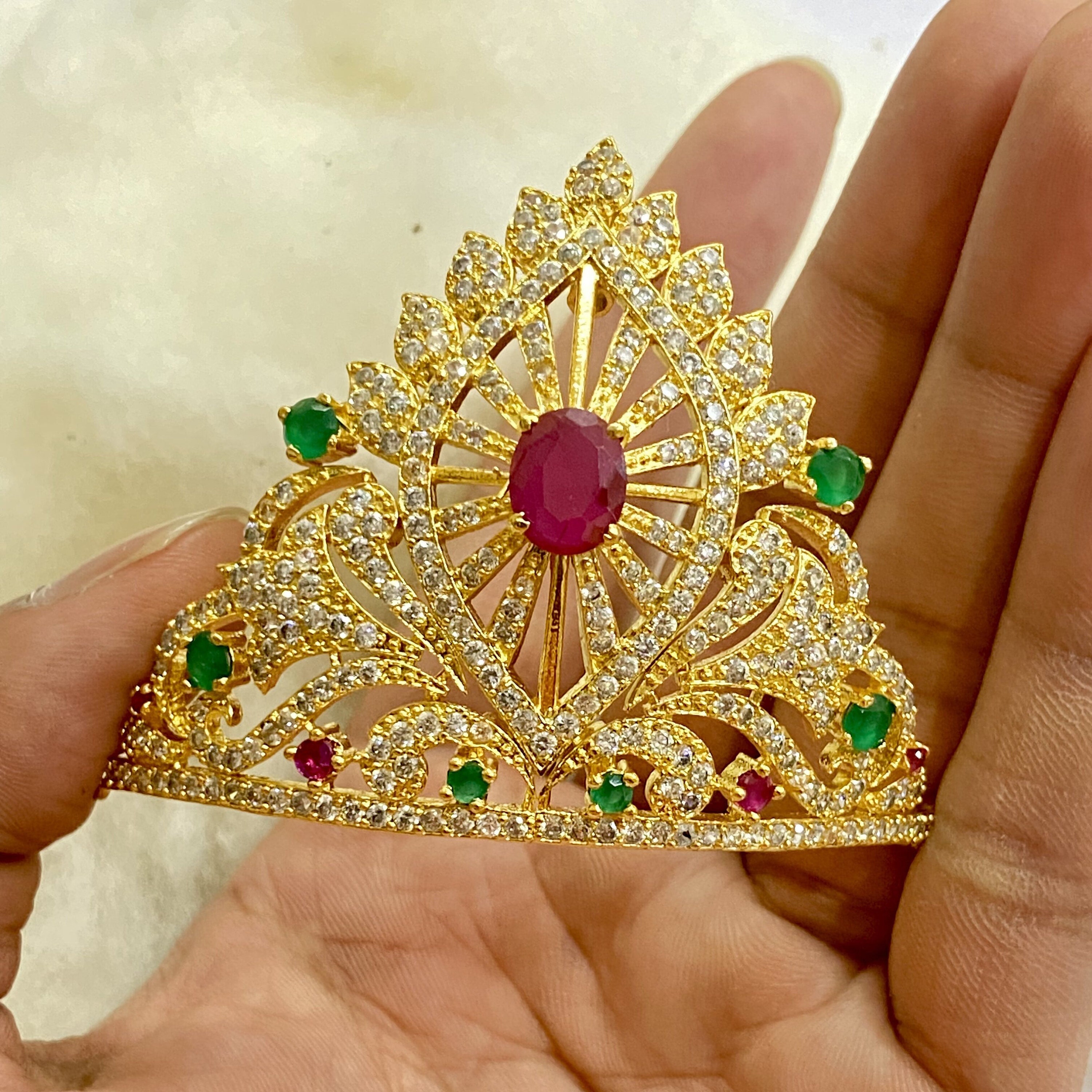 Mukut for Krishna, Laddu Gopal Mukut, God Crown Jewellery, Krishna ...