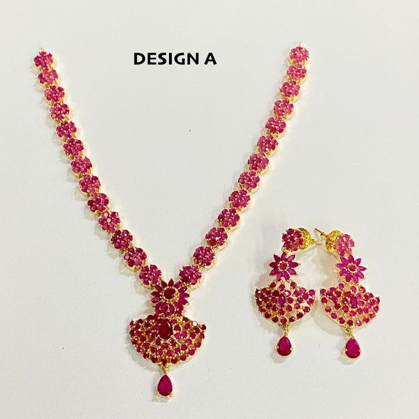 Indian Ruby Necklace - Etsy