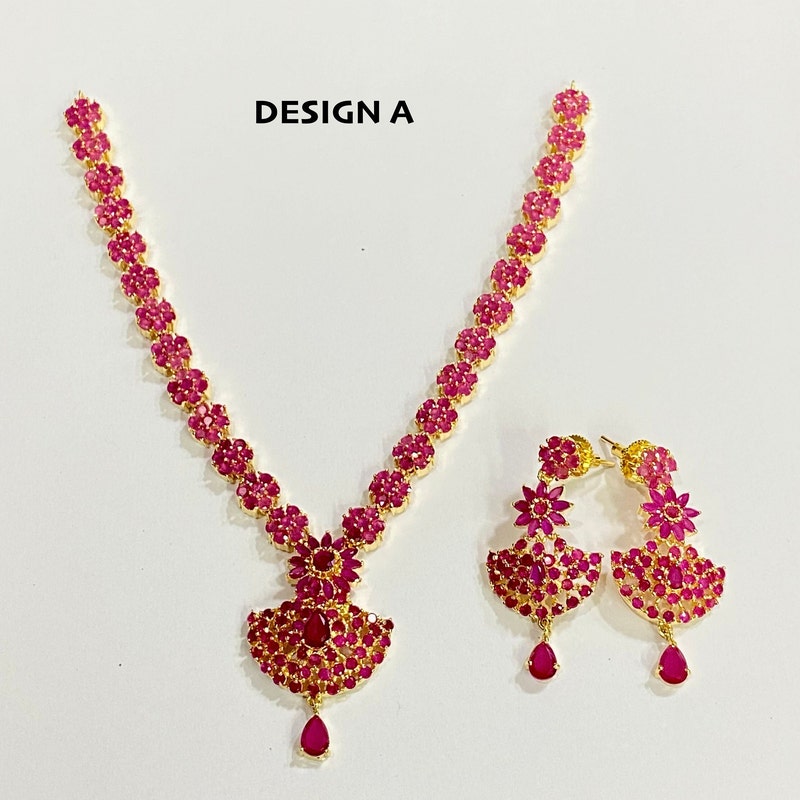 Indian Ruby Necklace - Etsy