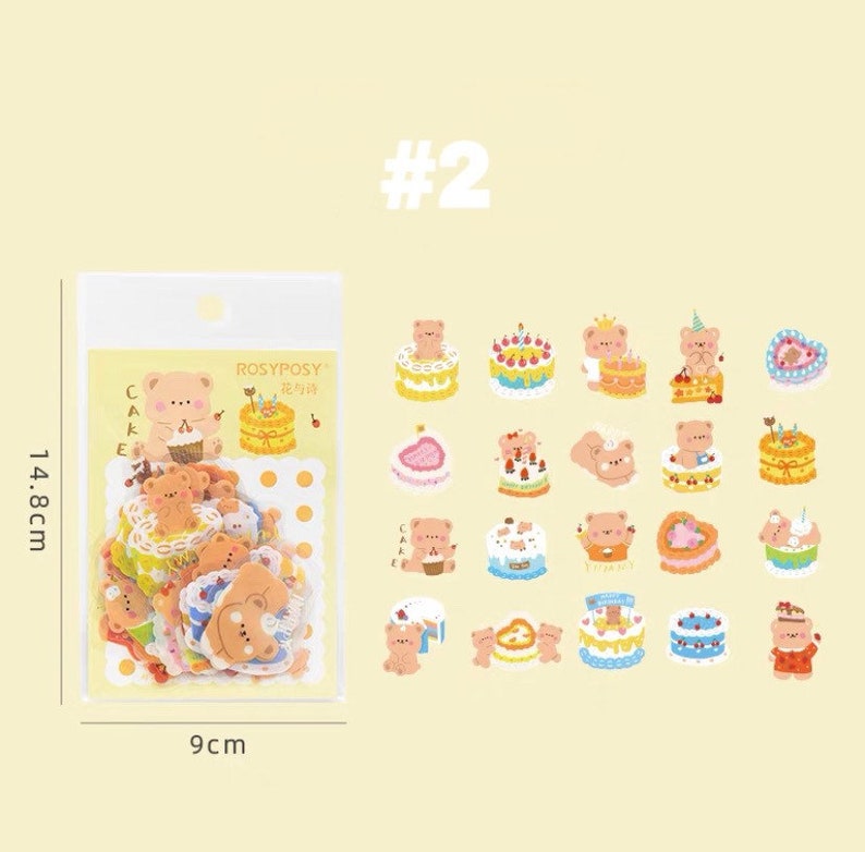 40pcs Small Cute Stickers Kawaii Stickers Happy Mail | Etsy