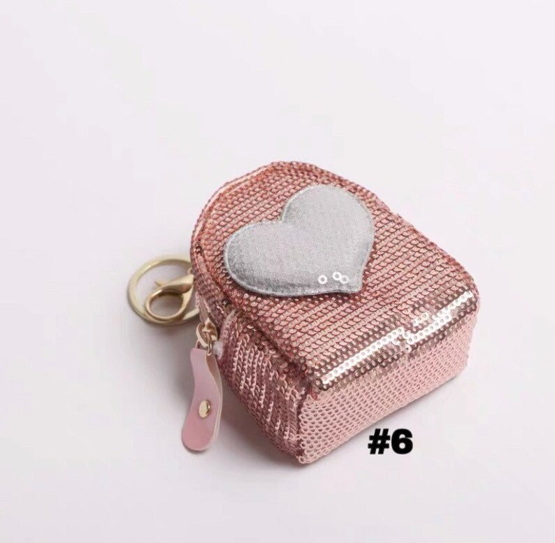 Mini Coin Purse Coin Pouch Keychain Purse Mini Boxy Zipper - Etsy