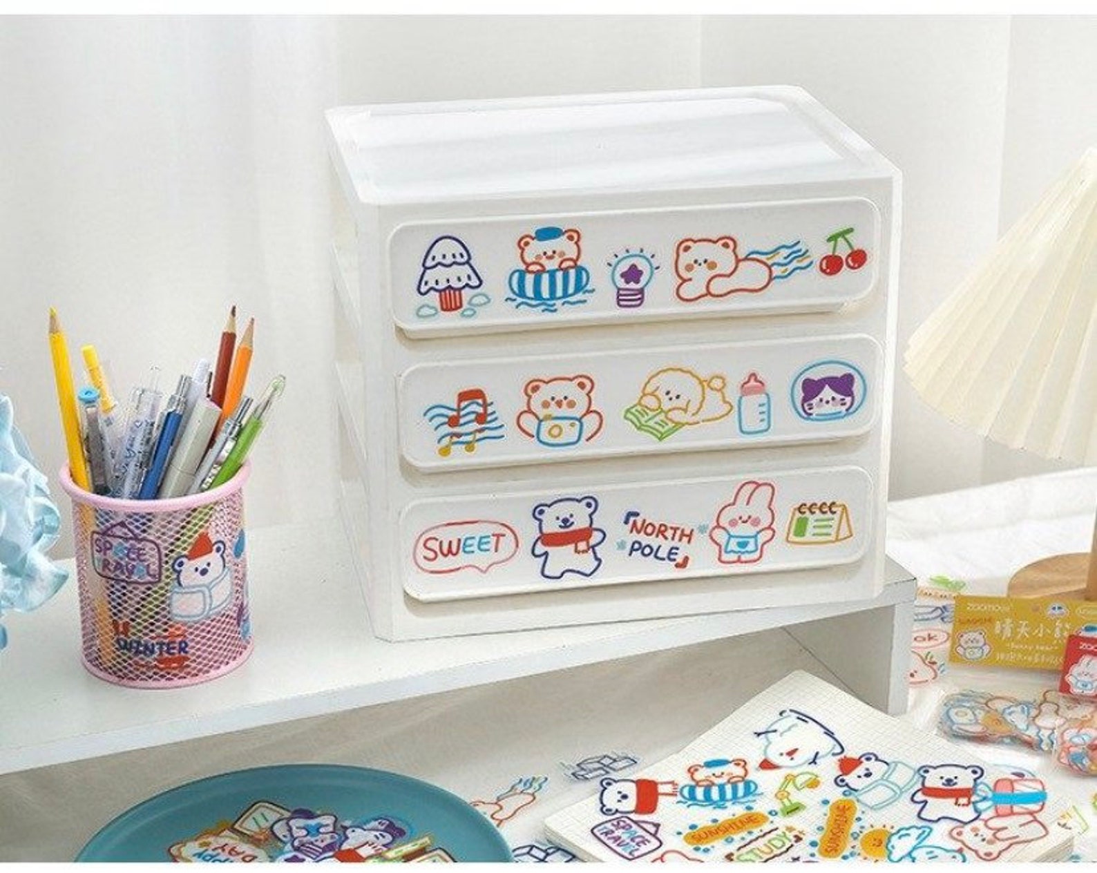 45pcs Small Cute Stickers Kawaii Stickers Happy Mail - Etsy