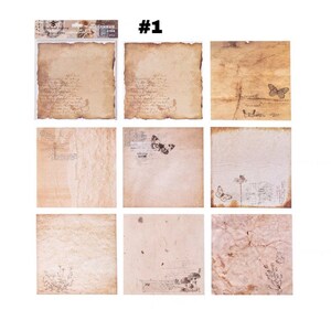 8pcs Vintage Paper Set Vintage Scrapbooking Paper Vintage - Etsy