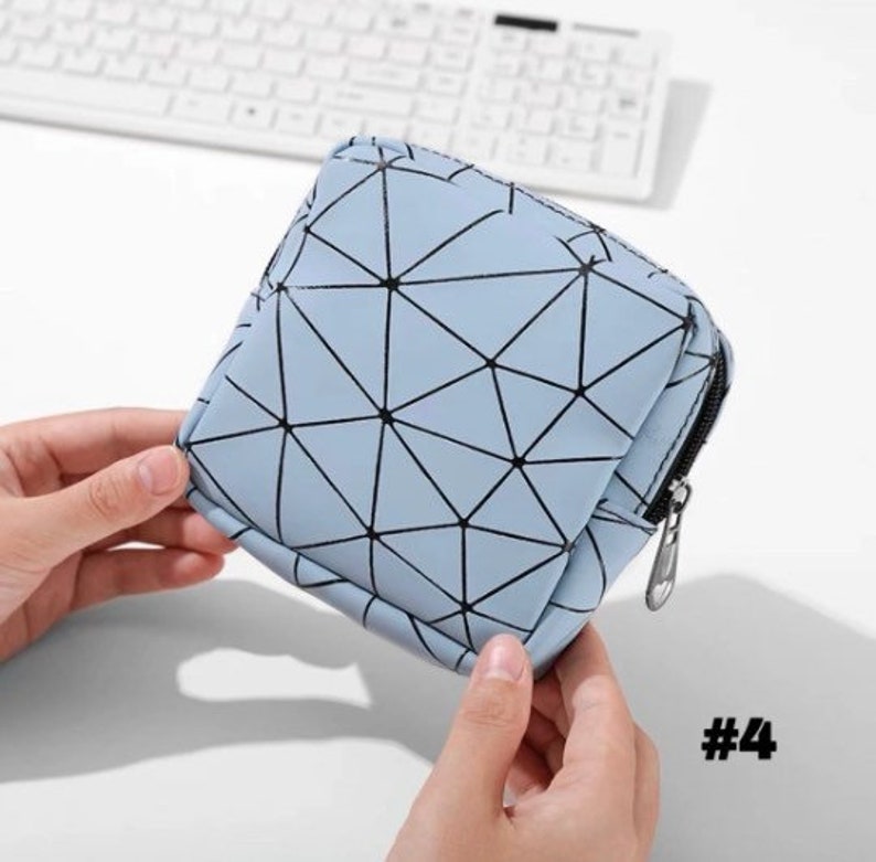 Cute Sanitary Zipper Pouch Aesthetic Feminine Product Storage - Etsy