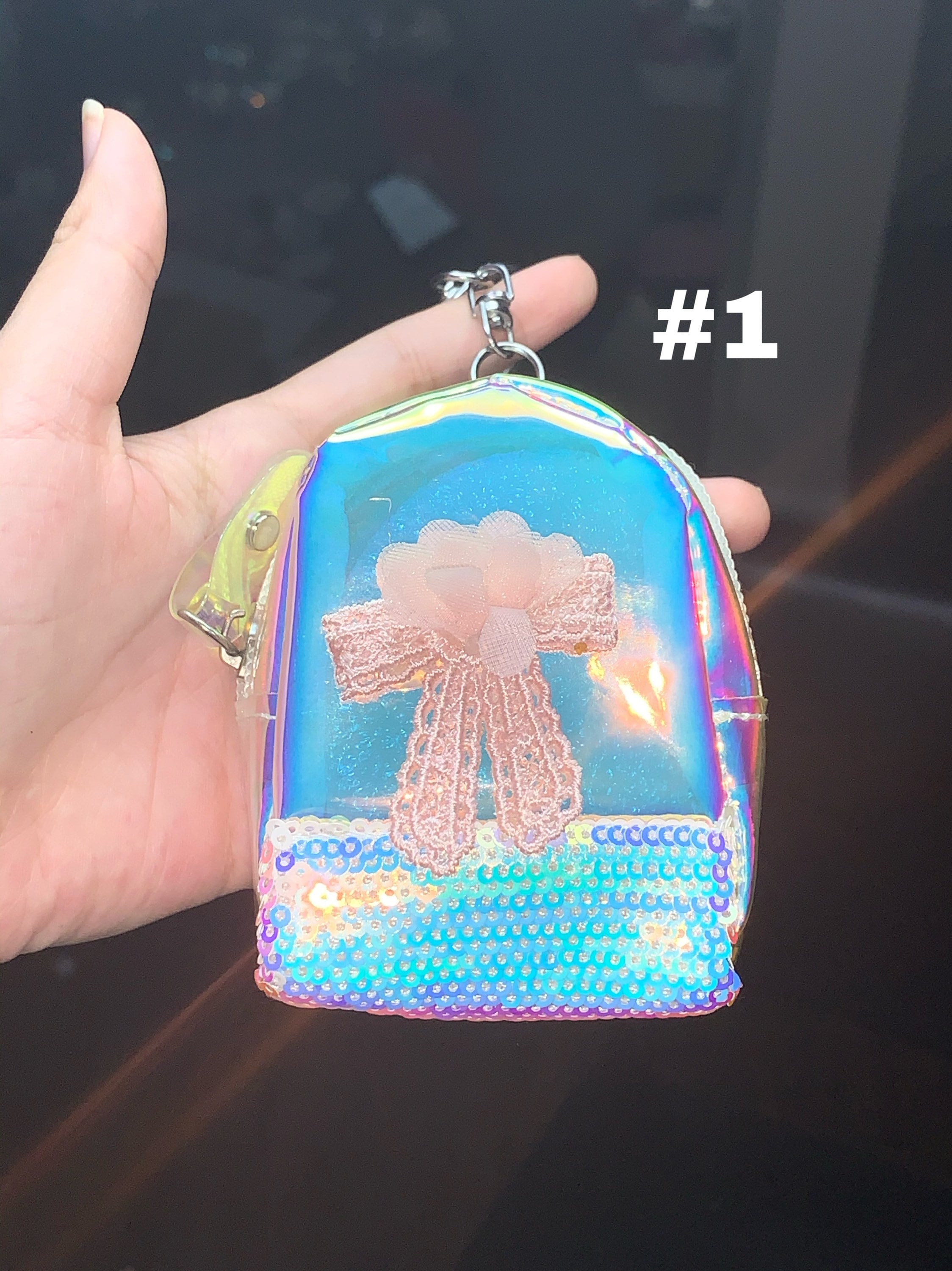 Mini Coin Purse Coin Pouch Keychain Purse Mini Boxy Zipper | Etsy