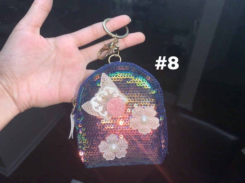 Mini Coin Purse Coin Pouch Keychain Purse Mini Boxy Zipper - Etsy