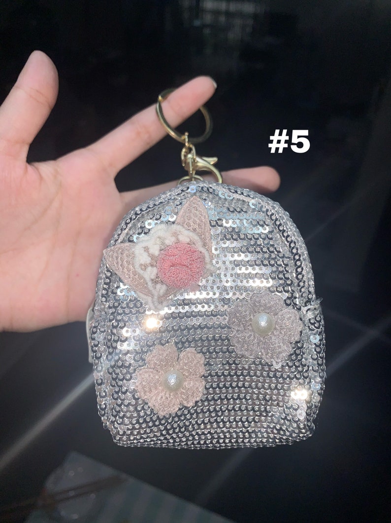 Mini Coin Purse Coin Pouch Keychain Purse Mini Boxy Zipper - Etsy