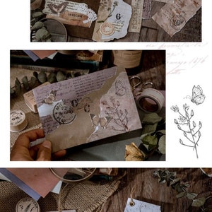 8pcs Vintage Paper Set Vintage Scrapbooking Paper Vintage - Etsy