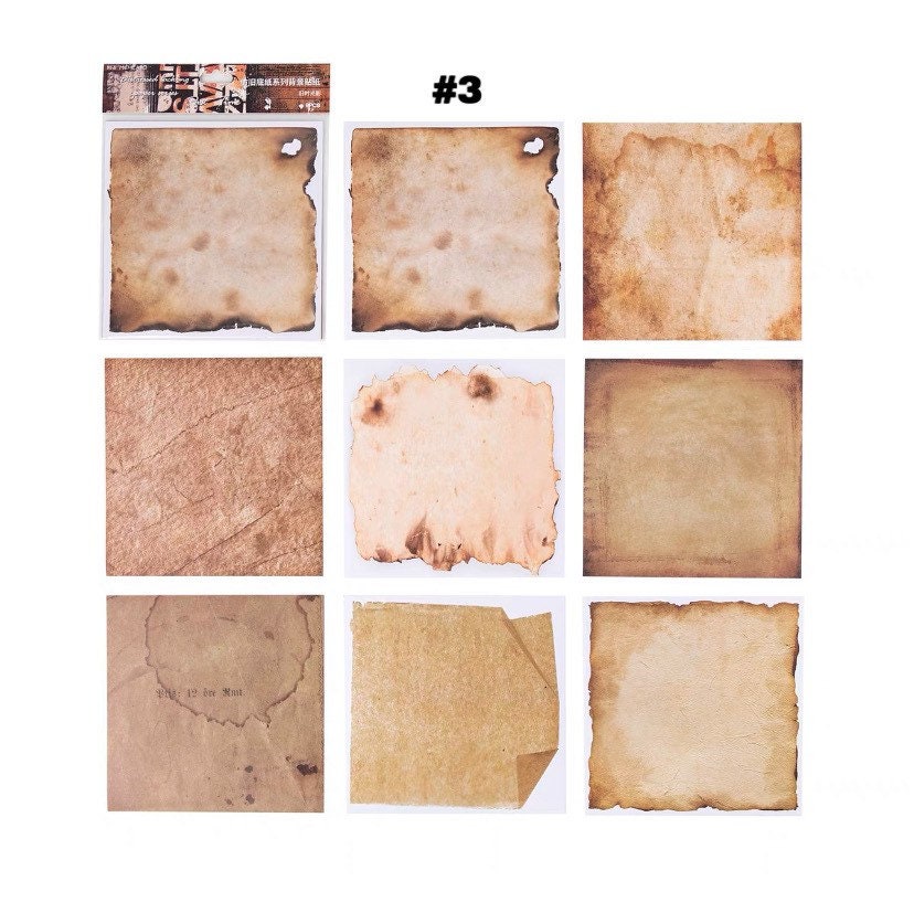 8pcs Vintage Paper Set Vintage Scrapbooking Paper Vintage | Etsy