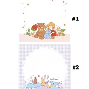 100pcs Cute Memo Pads, Kawaii Notepads Set, Cute Stickers, Japanese ...
