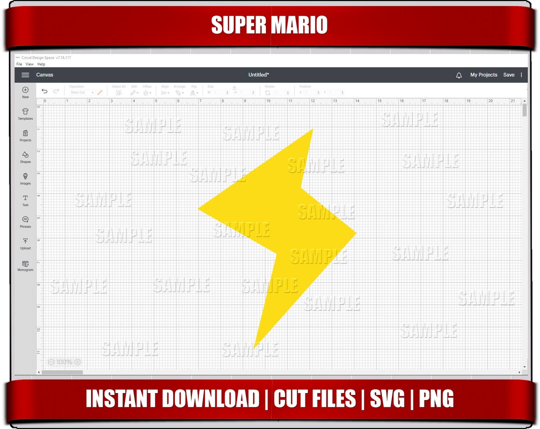 Mario Svg, Mario Png Clipart, Lightning Svg Mario Birthday Svg Cricut ...