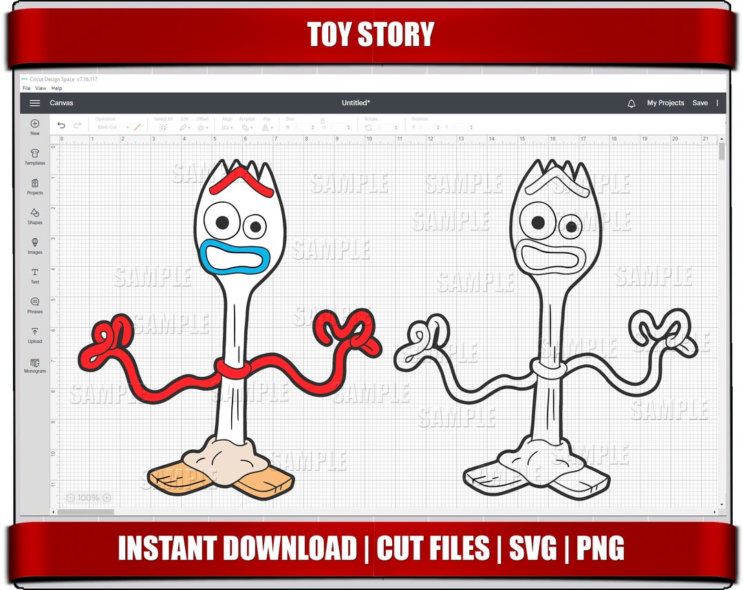 Forky Svg, Toy Story Svg, Buzz Svg, Toy Story Png Clipart, Instant ...