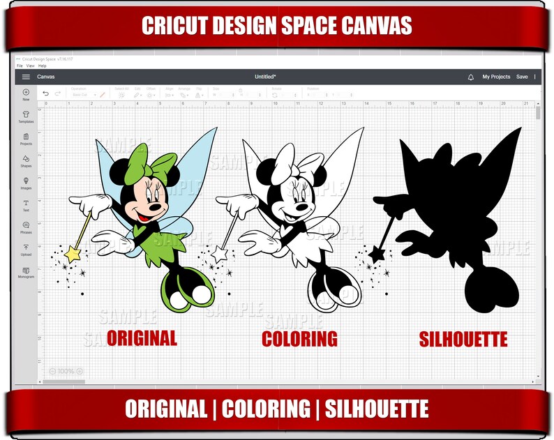 Mickey Mouse Svg Tinkerbell Svg Instant Download Cricut Cut - Etsy