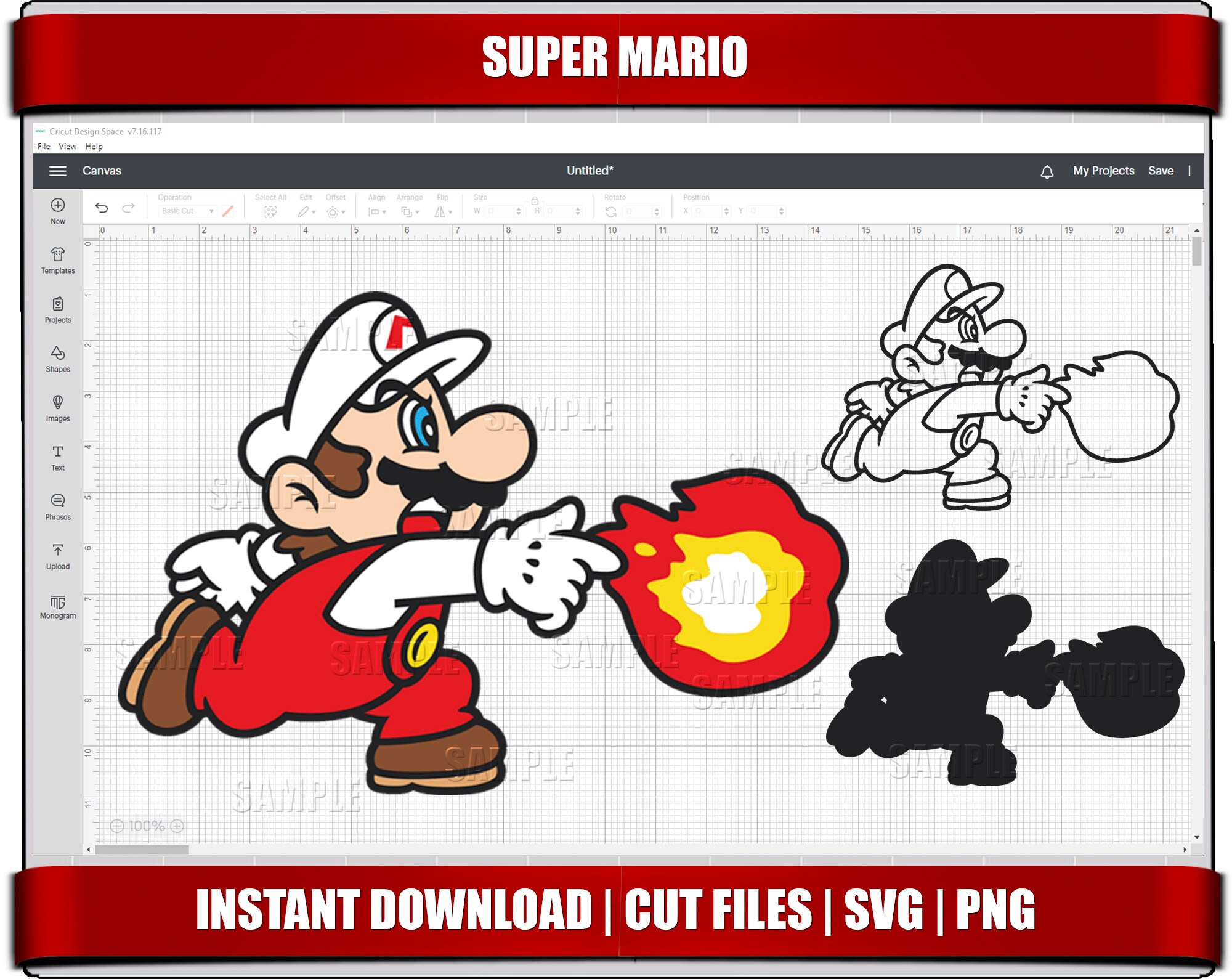 Mario And Luigi Silhouette