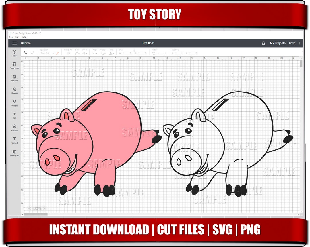 Pig Svg, Hamm Svg, Toy Story Svg, Woody Svg, Png Clipart, Instant ...