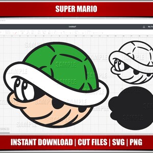 Mario Svg, Mario Png Clipart, Shell Svg Mario Birthday Svg for Cricut ...