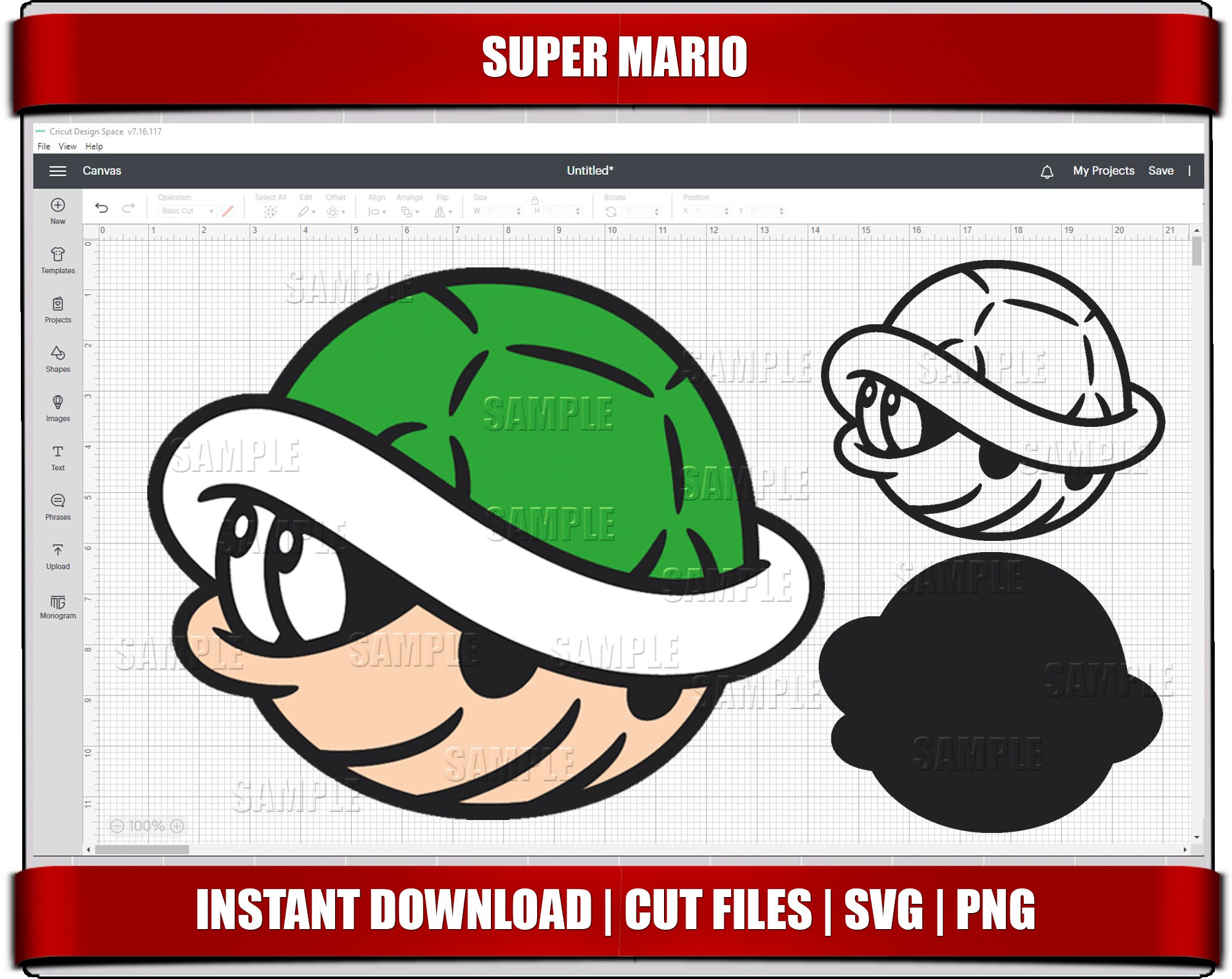 Mario Svg Mario Png Clipart Shell Svg Mario Birthday Svg for - Etsy ...