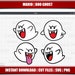 Mario Boo Ghost SVG, PNG Clipart, Cricut Cut Files (digital Download ...