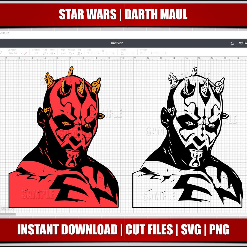 Darth Maul Stencil - Etsy