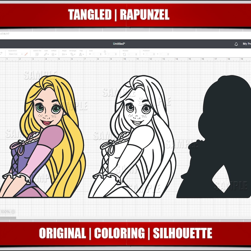 Rapunzel Svg - Etsy
