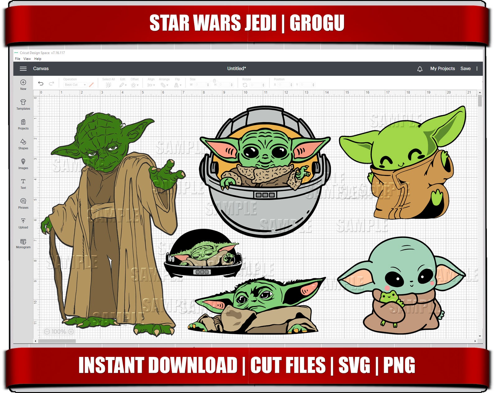Baby Yoda Svg Grogu Svg Yoda Svg Jedi Svg Cut Files Star - Etsy Canada