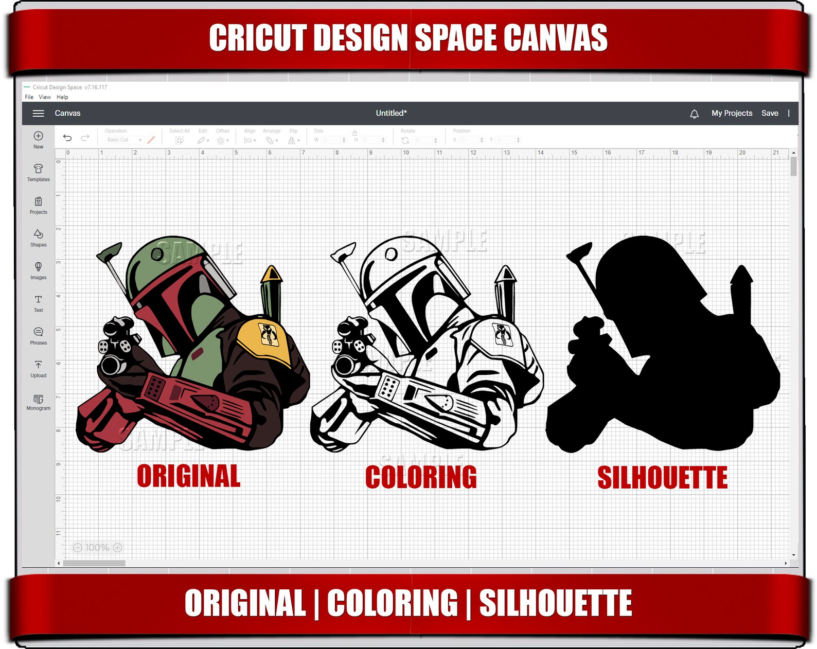 Boba Fett Svg Star Wars Svg Star Wars Boba Fett Png Clipart Instant Download Cricut Cut