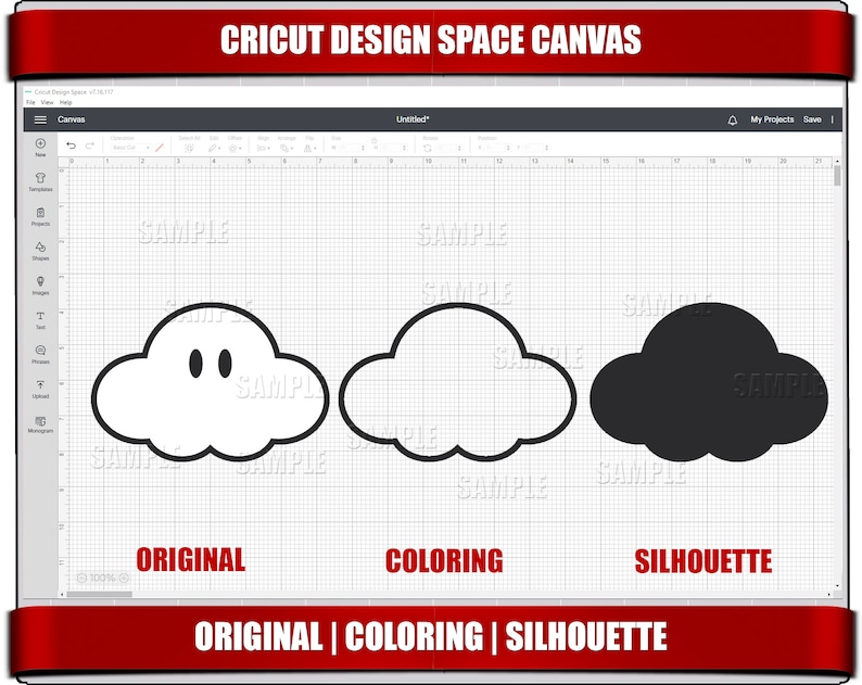 Mario Svg Mario Cloud Svg Png Clipart Luigi Svg Mario - Etsy